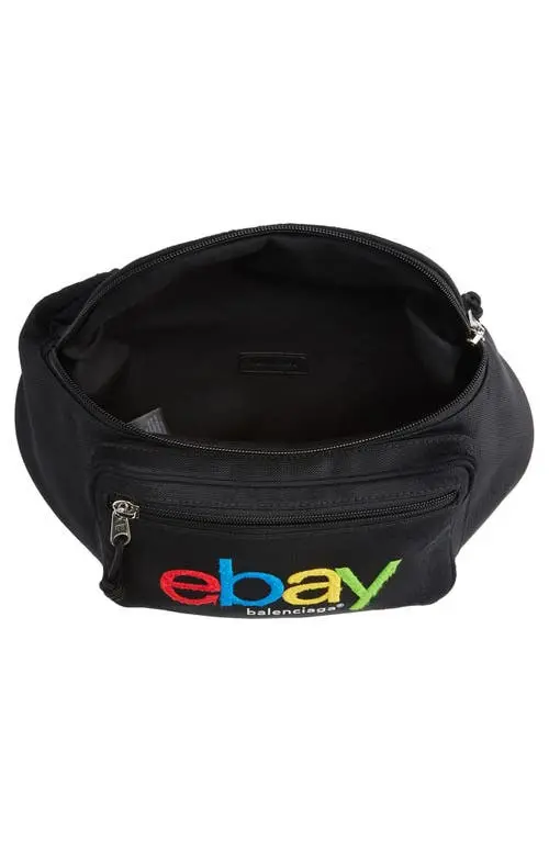 Balenciaga X Ebay Explorer Belt Bag In 1000 Black - 50% Off